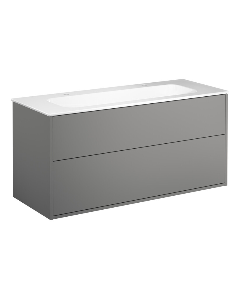Valamukapp Artic – 120 cm Ash Grey koos valge valamuga - Gustavsberg