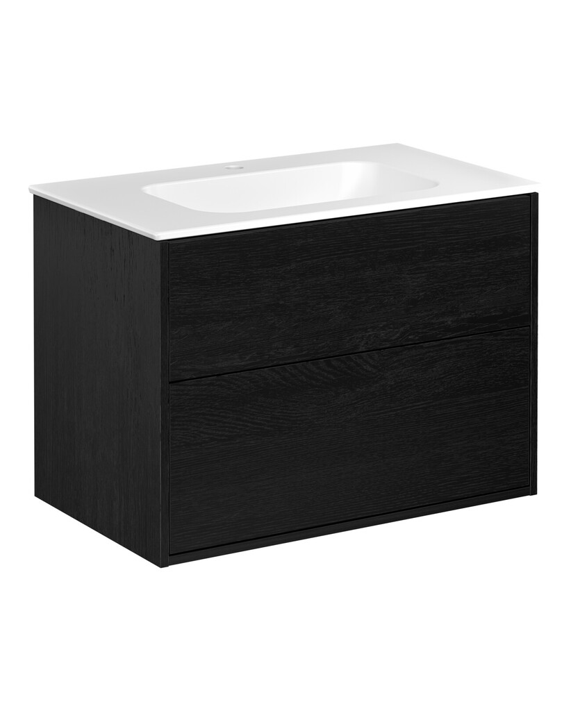Valamukapp Artic – 80 cm Black Ash Wood koos matt valge valamuga ...