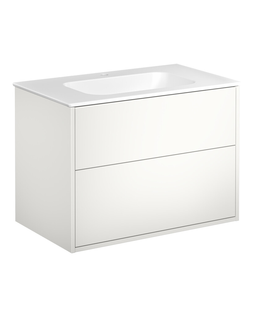 Valamukapp Artic – 80 cm White koos matt valge valamuga - Gustavsberg