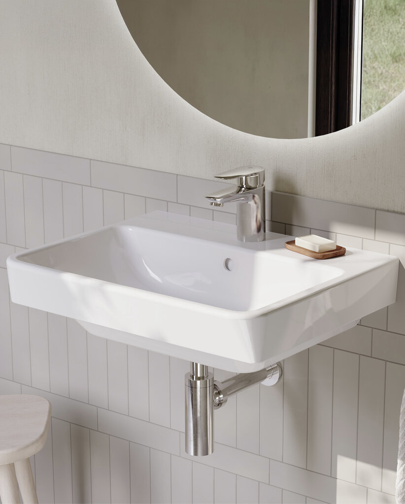 Washbasin Atlantic A555 - for bolt mounting 55 cm With overflow and tap ...
