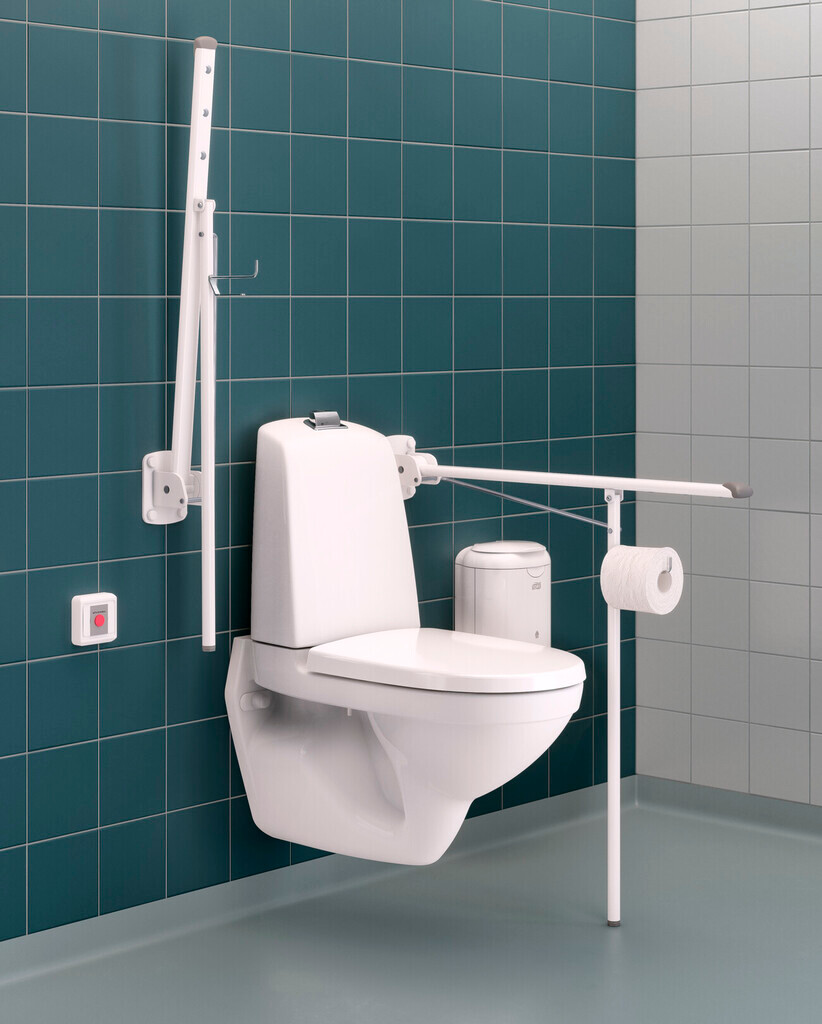 Wall-hung toilet Nautic 1522 - with cistern, Hygienic Flush With hard ...